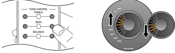 A-50 Adjusting the Bass, Treble and Balance – Onkyo Product Support
